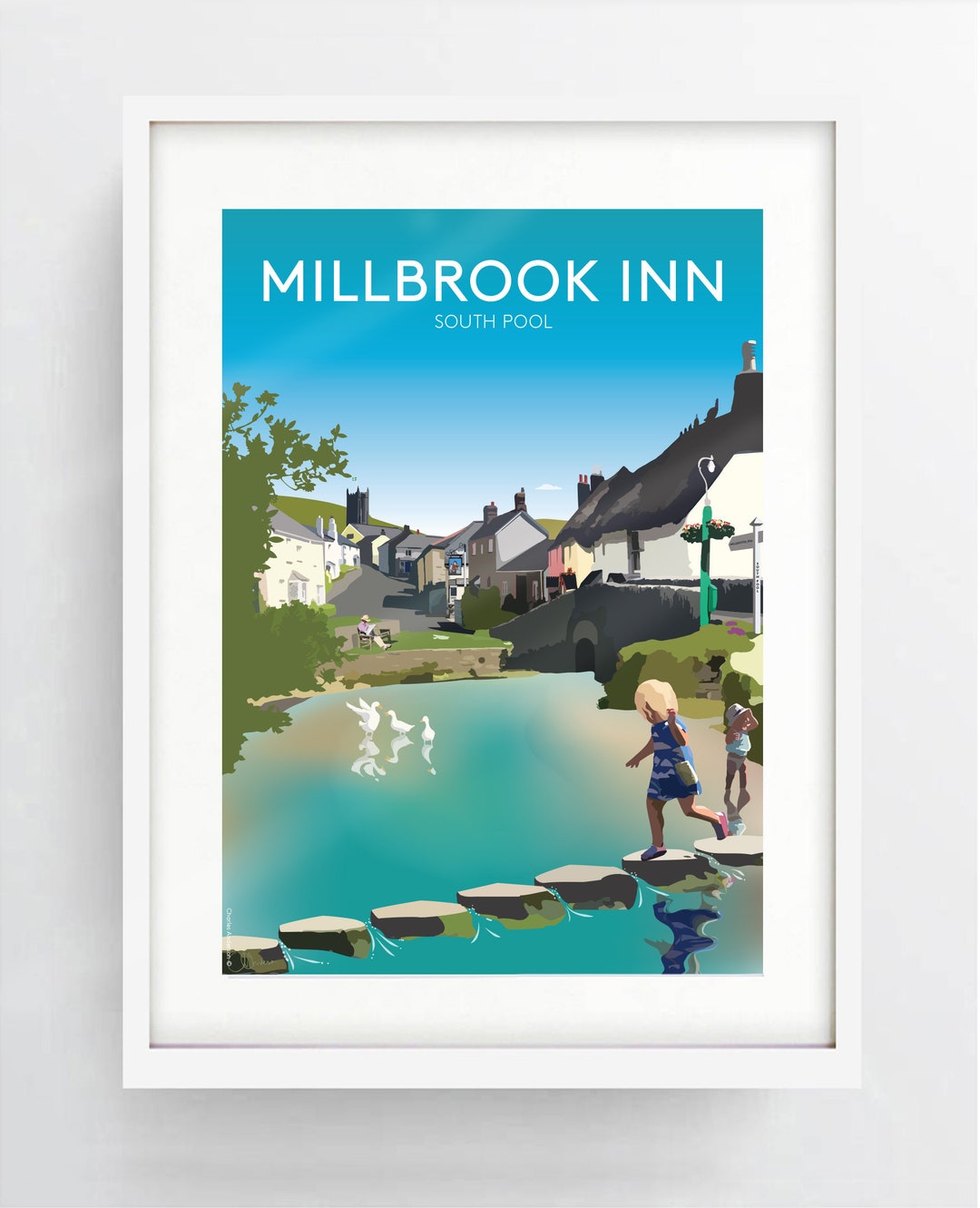 Millbrook Inn, South Pool Prints/posters, Featured Near Kingsbridge ...