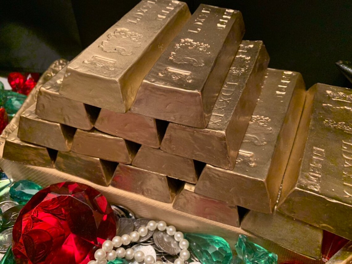 400 REALISTIC GOLD BARS - Etsy