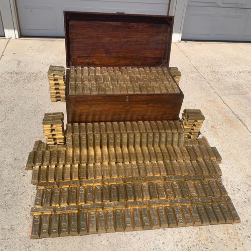 400 REALISTIC GOLD BARS - Etsy