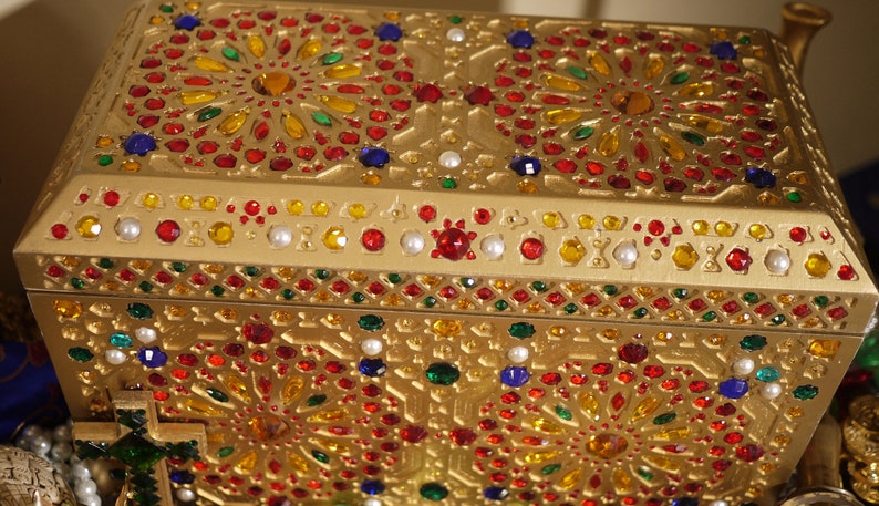 JEWELED TREASURE CHEST - Etsy