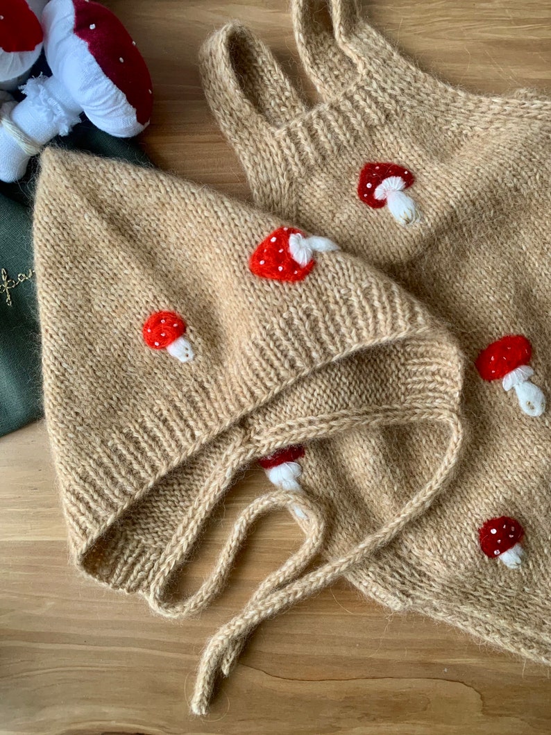Mushrooms Bonnet Kids Bonnet Kids Clothes Kids Hat Baby - Etsy