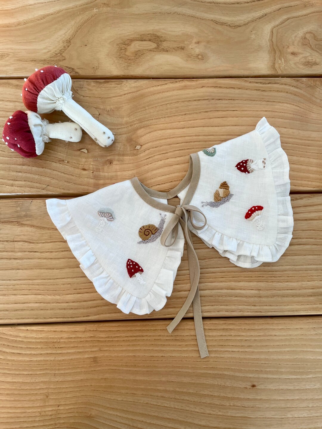 Embroidered Collar, Detachable Linen Collar, Frill Linen Collar,women ...