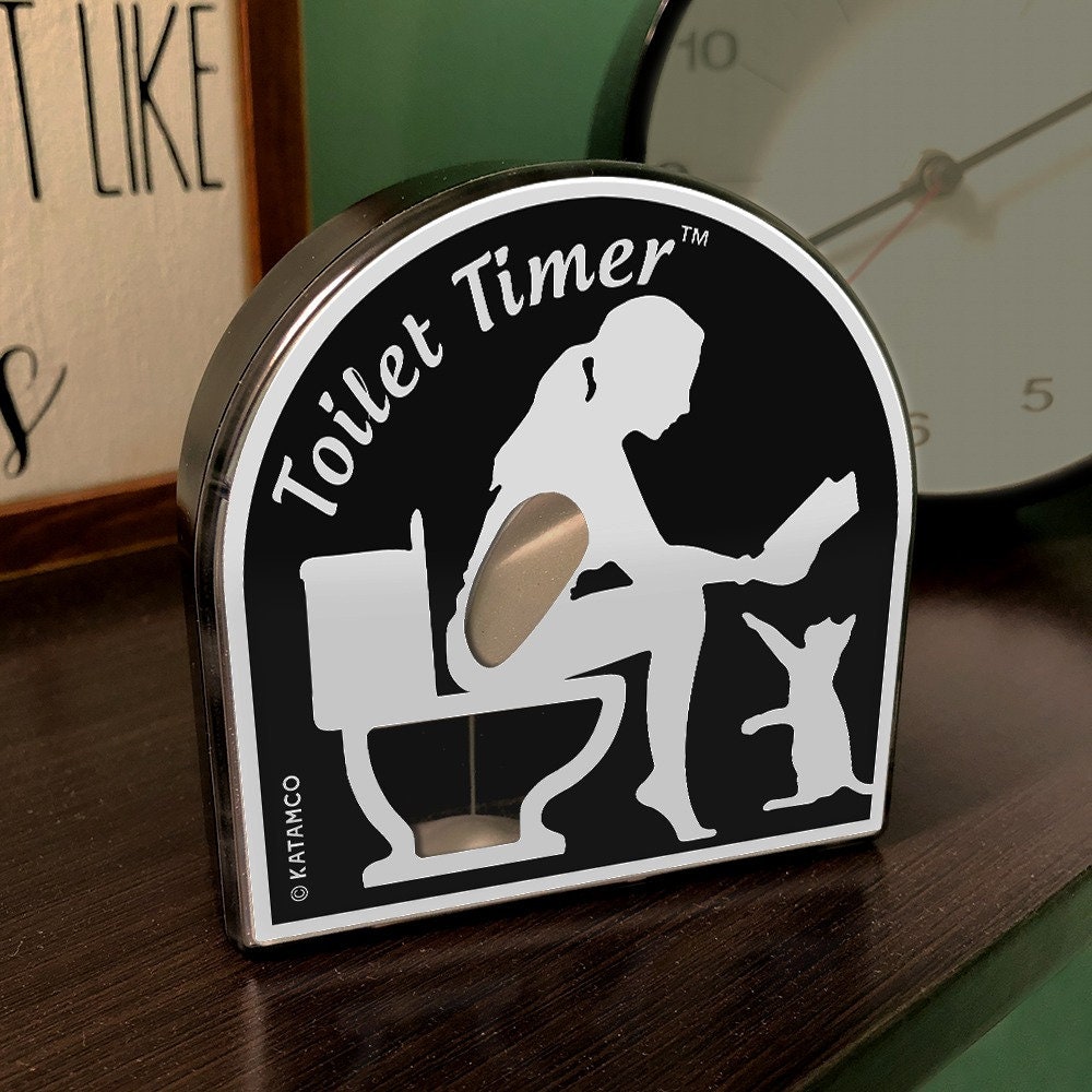 Toilet Timer Feline - Etsy
