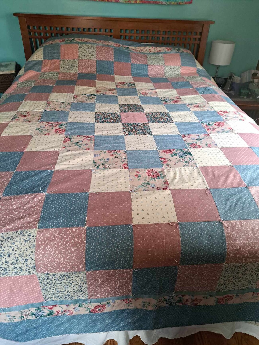 Trip Around the World Queen Sized Quilt. Double Sided Design! Two ...