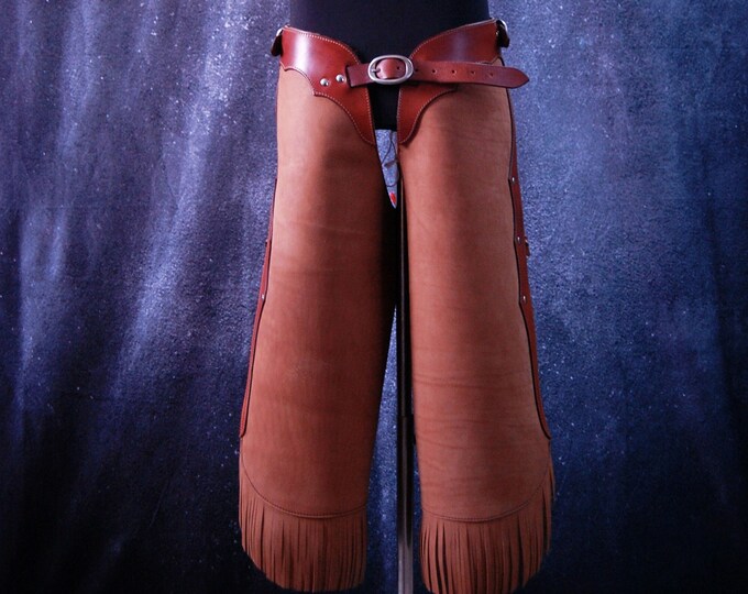 Western Leather Chaps, Western Chaps, Cowboy Chaps - Etsy