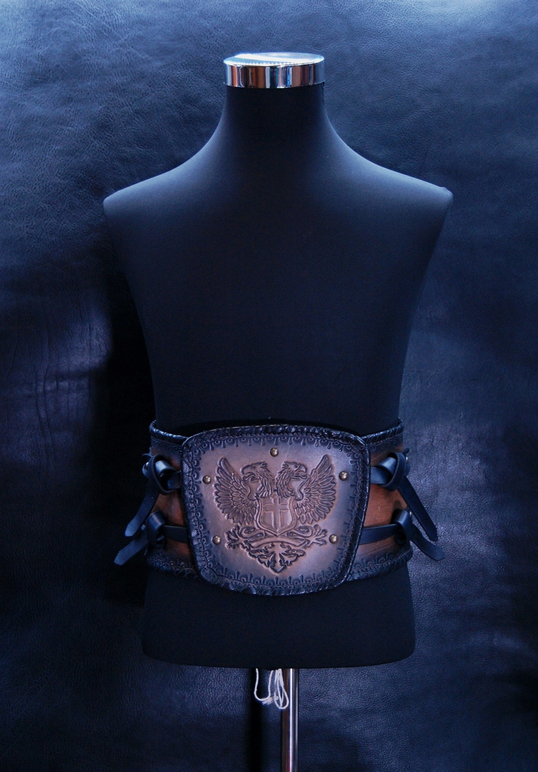 Kidney Belt for Men With Coat of Arms, Larp Belt, Larp Armor for Men ...