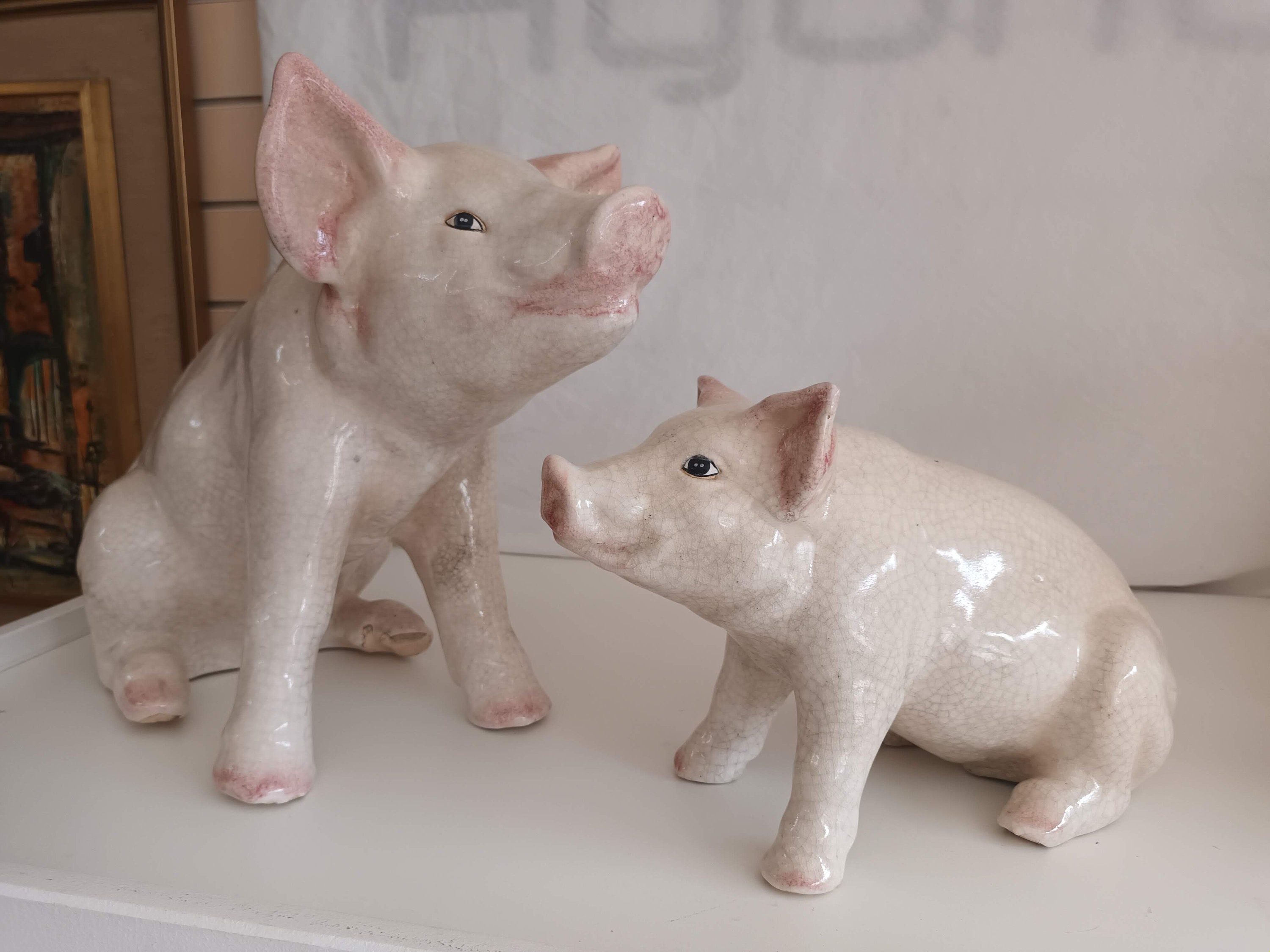Vintage Butchers Pig Pair Ceramic Pigs Butchers Shop Window - Etsy UK