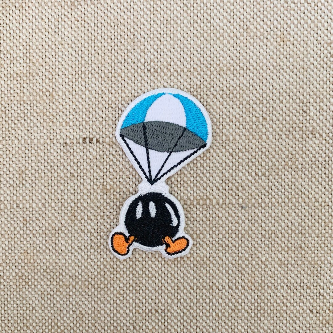 Bomb Mario Patches Iron on Bomb Mario Iron on Patch Patches for Jackets ...