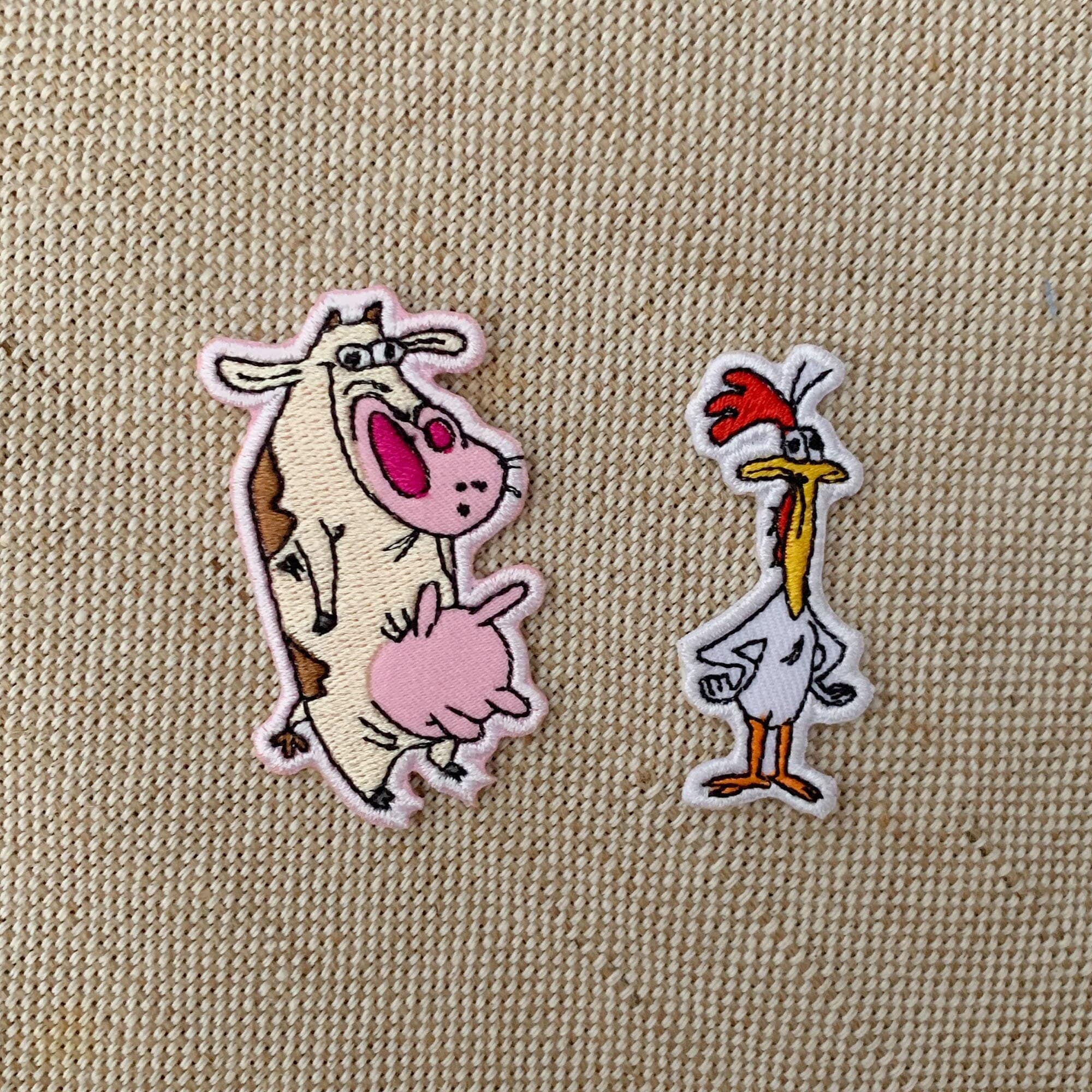 Cow and Chicken Patches Iron on Cow Iron on Patch Patches for Jackets ...