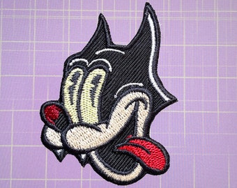 Black Cat Patches Iron on Patches Cat Iron on Patch Patches for Jackets Embroidery Patch Patch ...