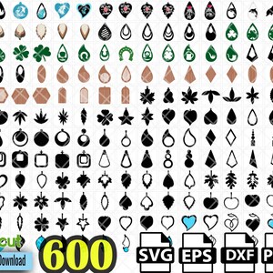 Earring SVG Bundle Commercial Use Instant Download Earrings - Etsy