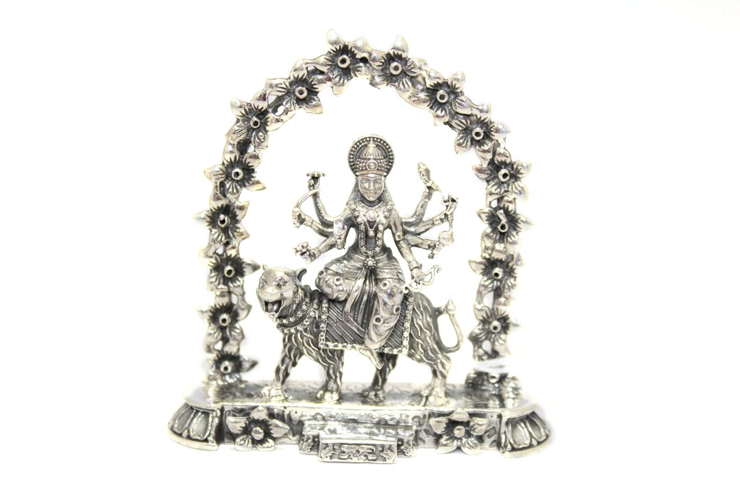 Rajasthan Gems Handmade Hindu Idol Goddess Maa Durga on Tiger - Etsy