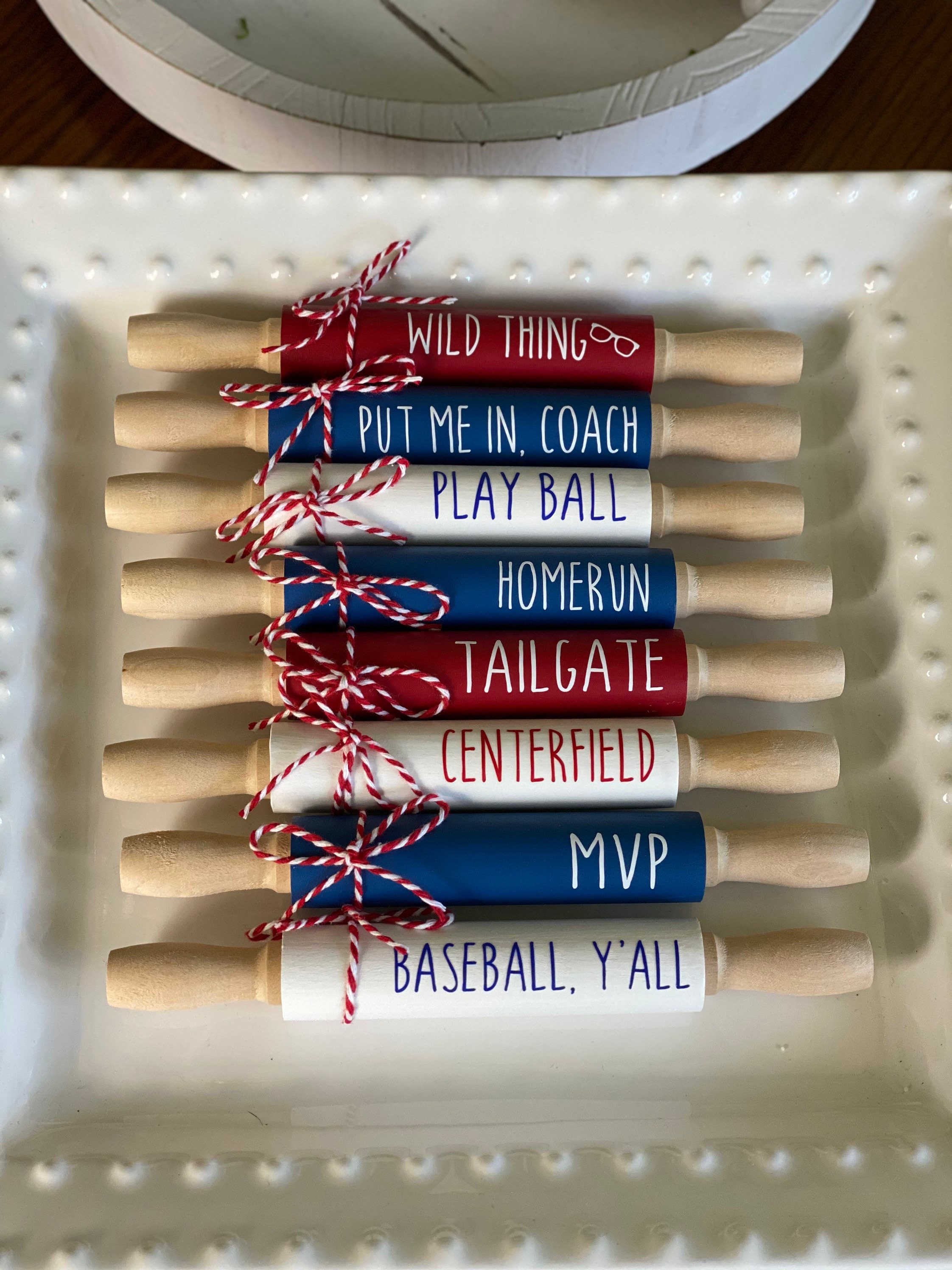 Baseball Tiered Tray Decor Summer Mini Signs Tiered Tray | Etsy