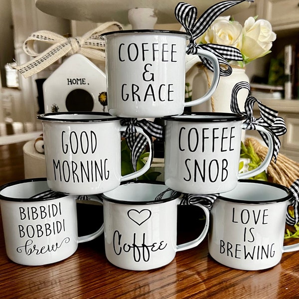 Mini Coffee Mugs for Tier Tray - Etsy