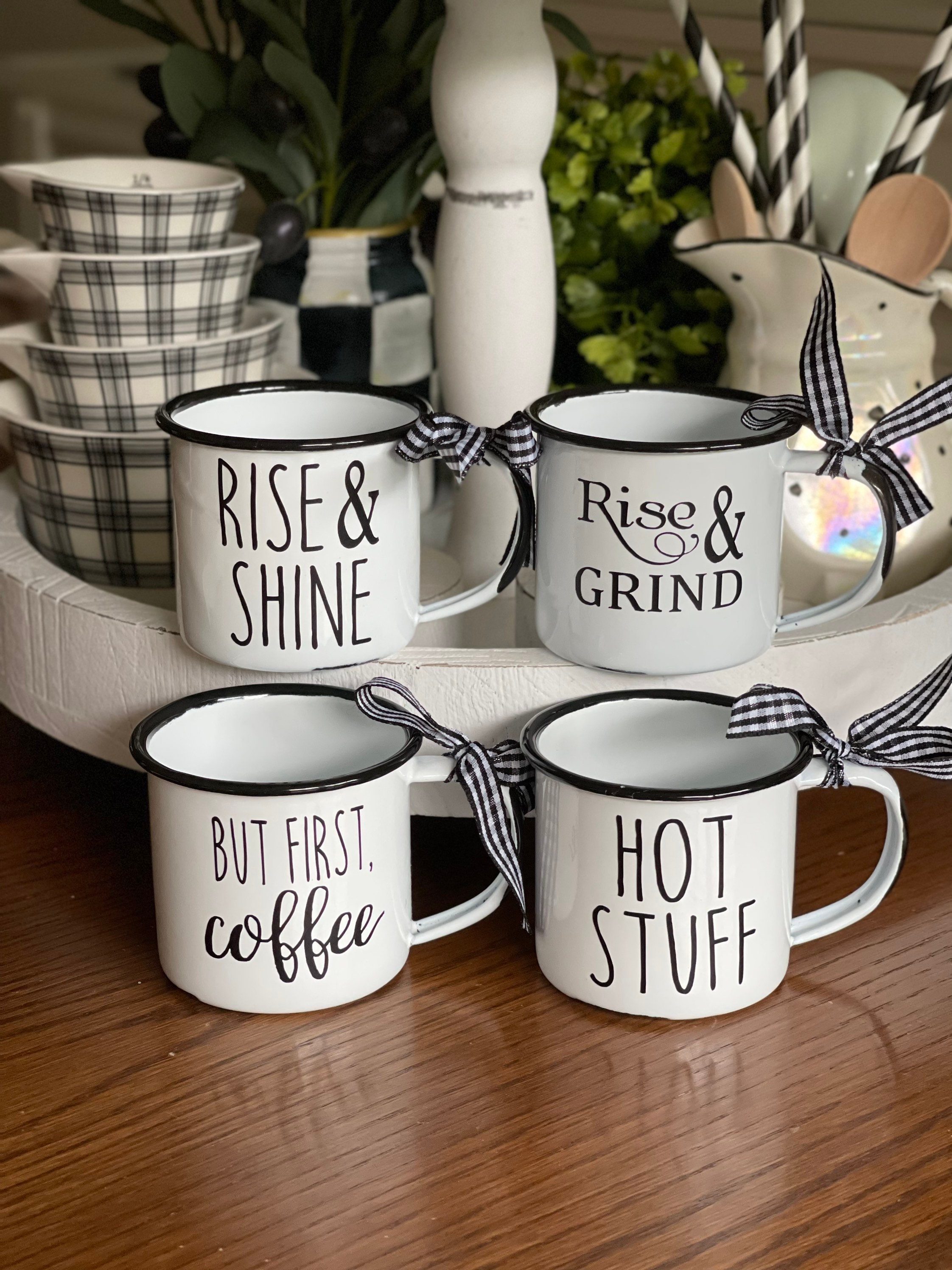 Mini Coffee Mugs for Tiered Tray Decor Coffee Bar Tier Tray - Etsy