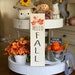 9” Hello Fall Sign, Fall Tier Tray Decor | Autumn Tiered Tray Decor - Etsy