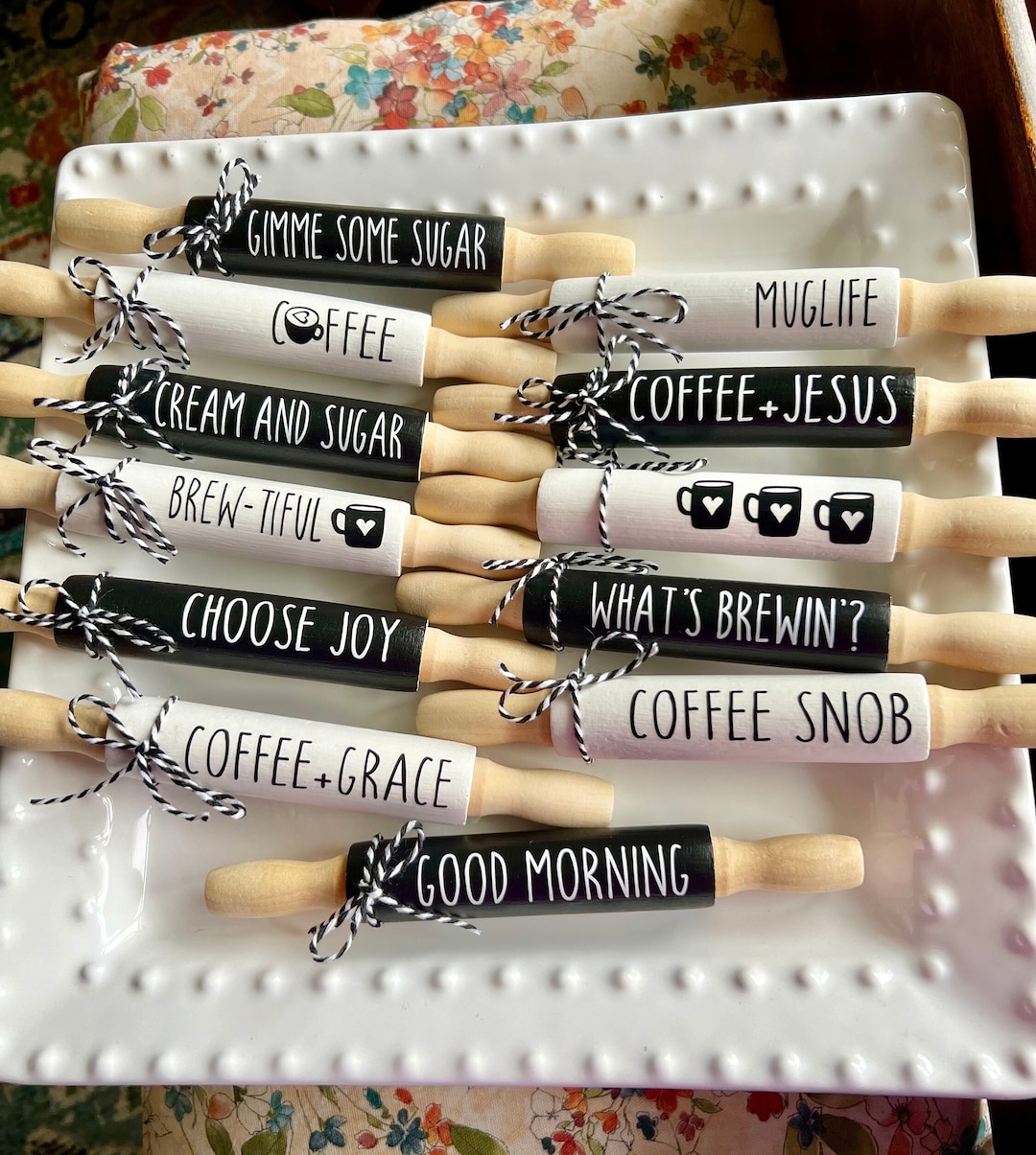 Coffee Bar Tier Tray Decor | Coffee Nook Tier Tray Decor | Rise and ...