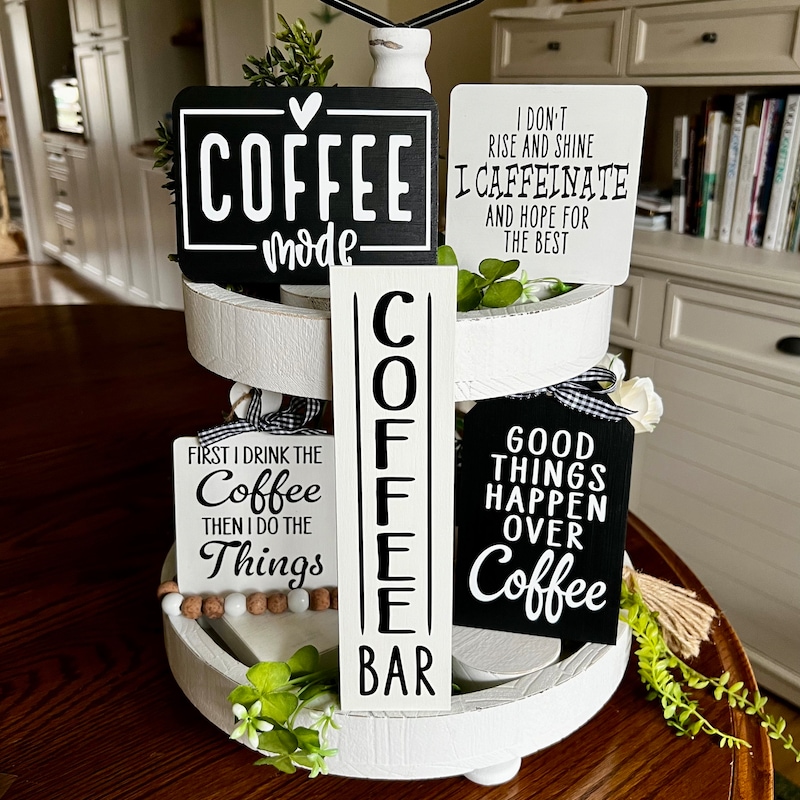 Coffee Tier Tray - Etsy