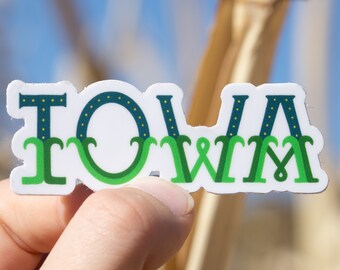 Iowa Decal IA State Flag Decal Iowa State Bumper Sticker - Etsy