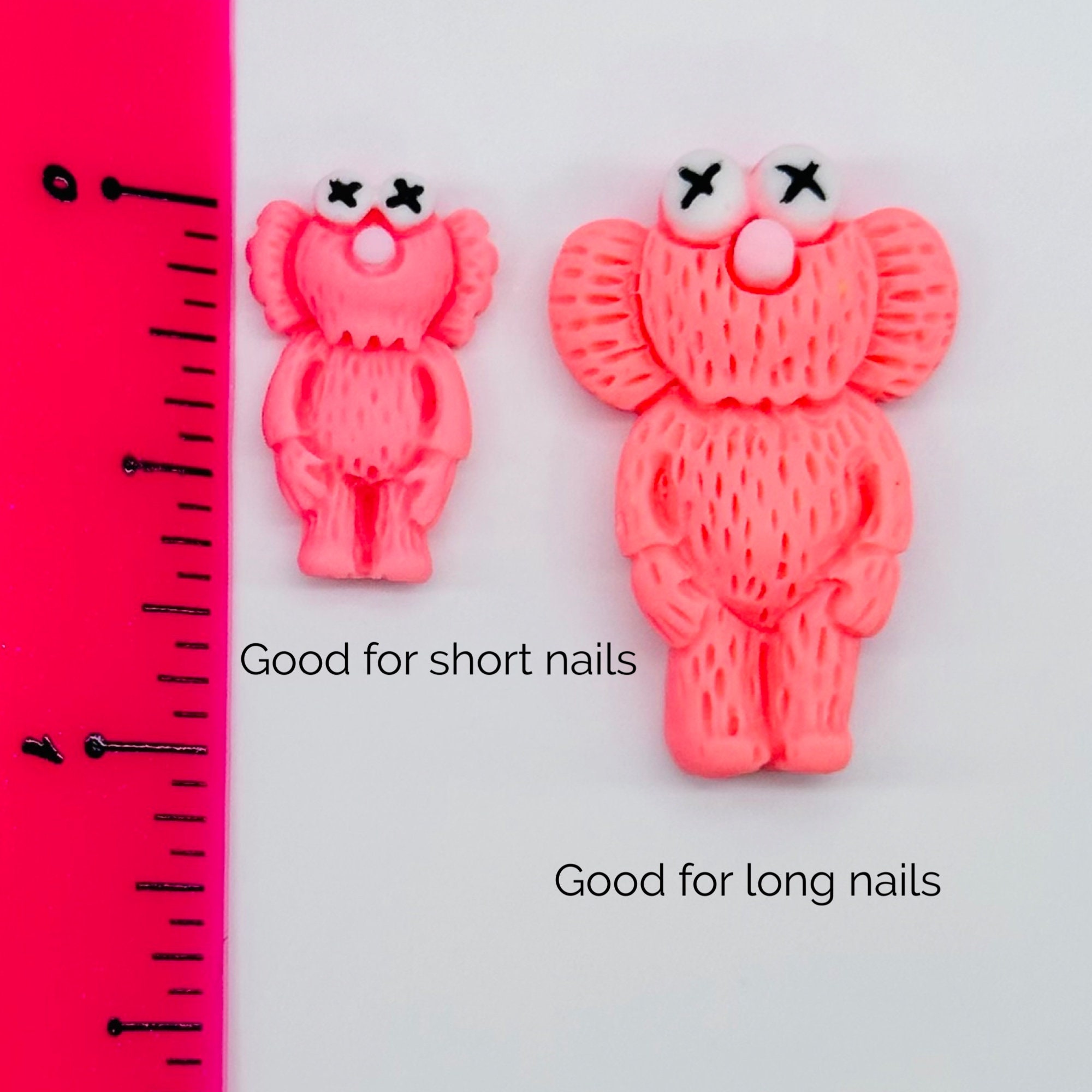 KAWS Nail Charms 20pcs 10 Colors long Nails - Etsy