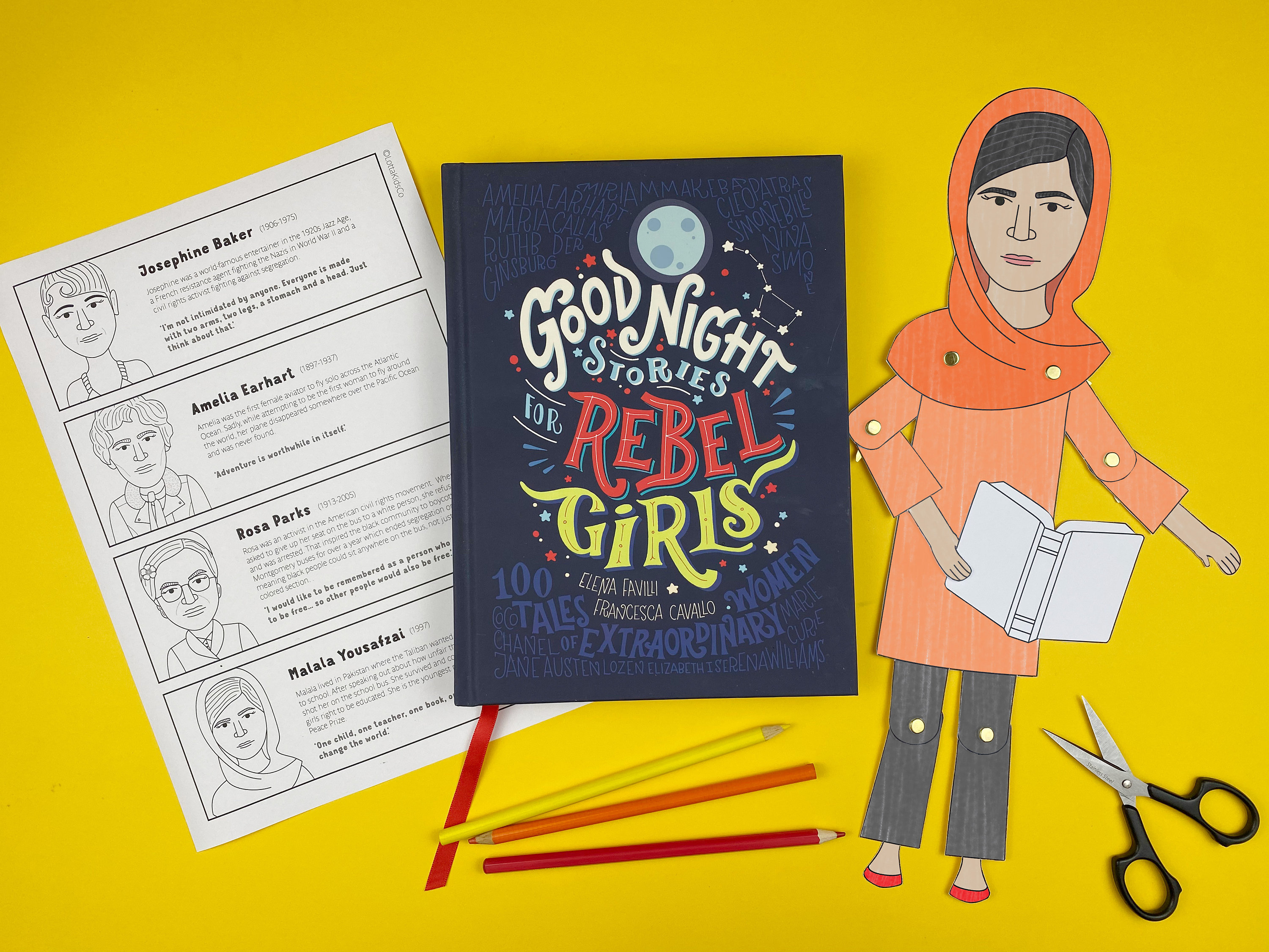 Women in History Paper Dolls 1 Women's History Month Coloring Activity ...