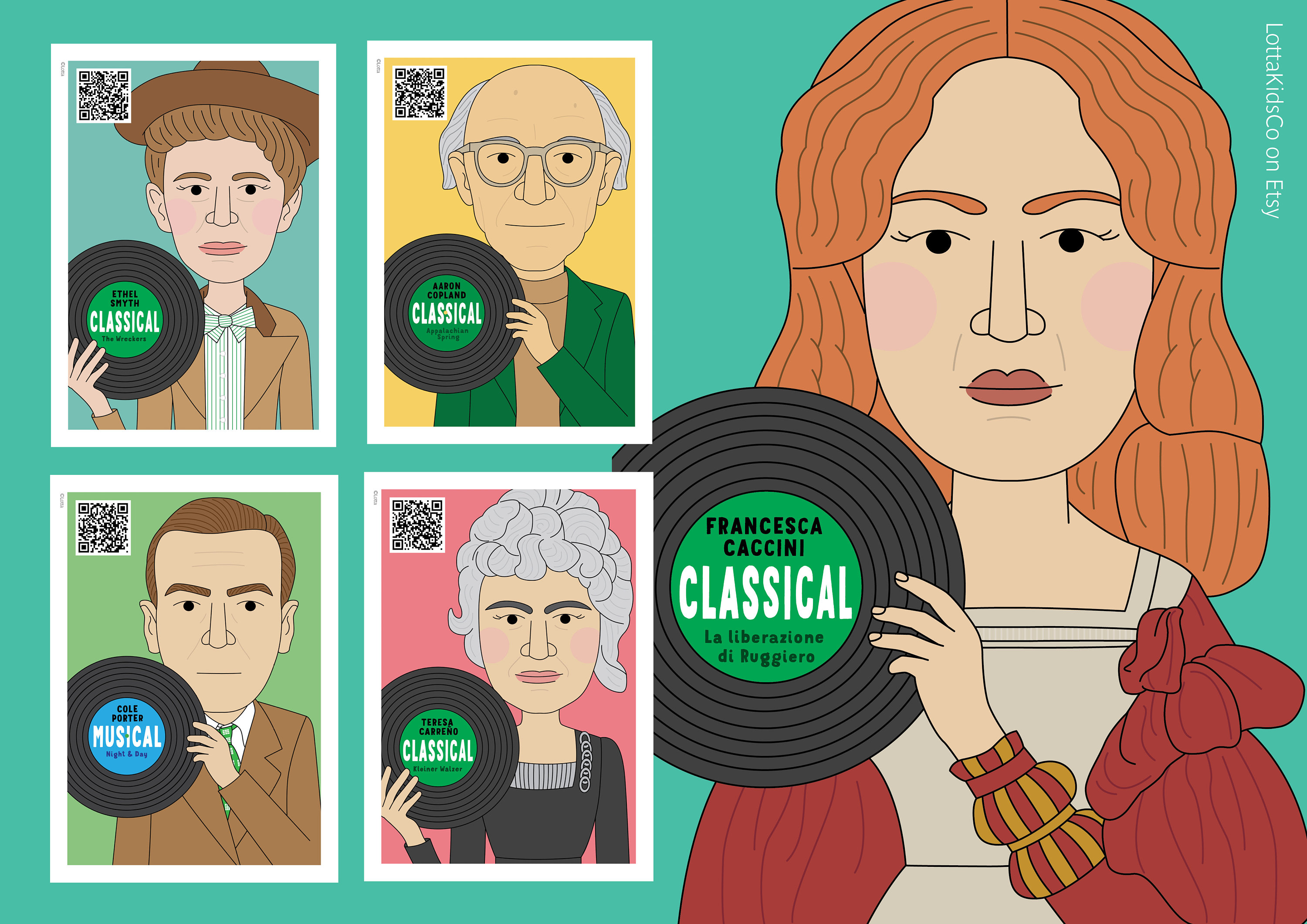 Famous Composers Printable Posters 3 (20 Female Composers, Classical ...