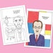 Famous Artist Coloring Pages #3 (o'keeffe, Munch, Degas, Haring ...