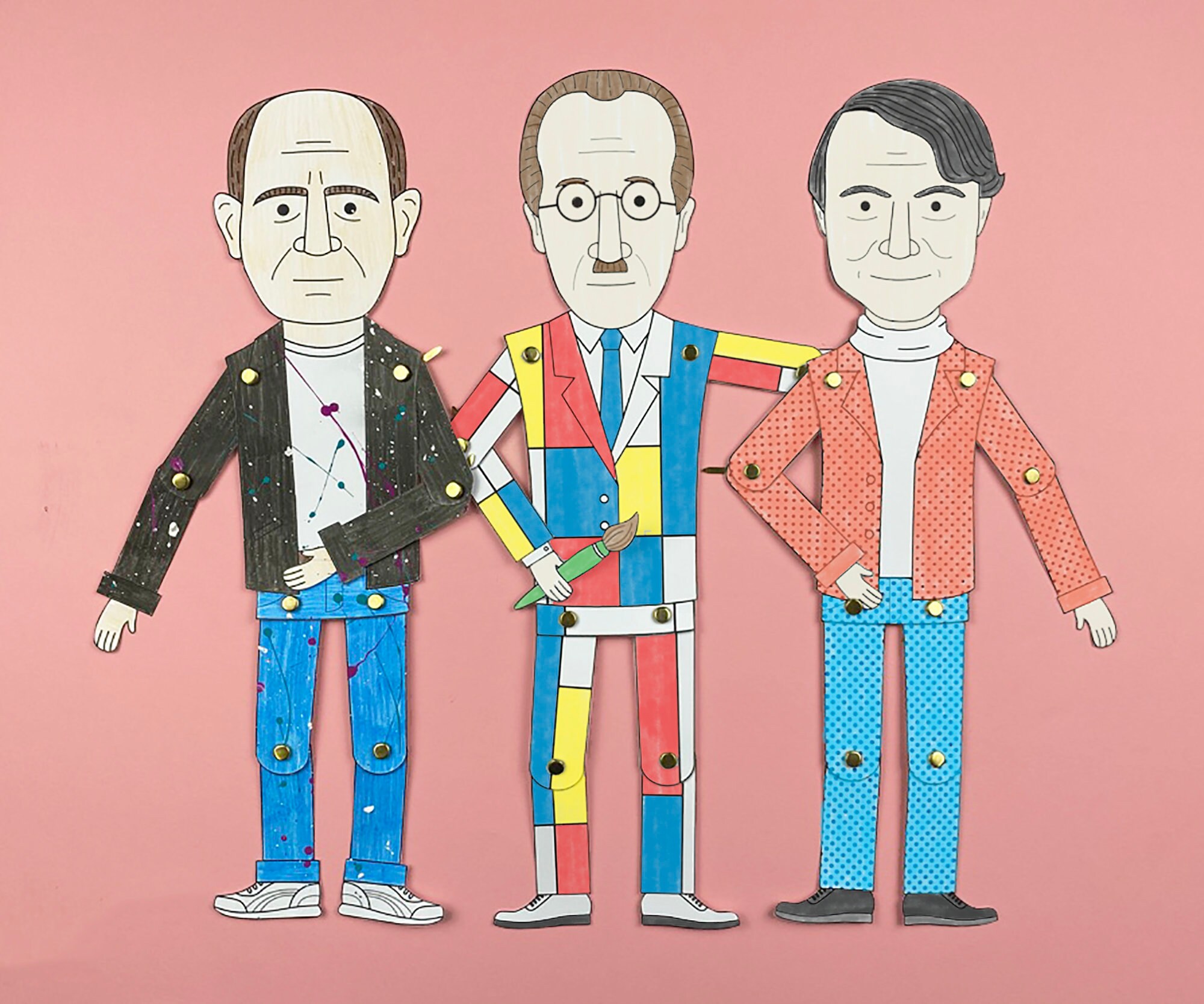 Famous Artist Paper Dolls monet Basquiat Haring - Etsy