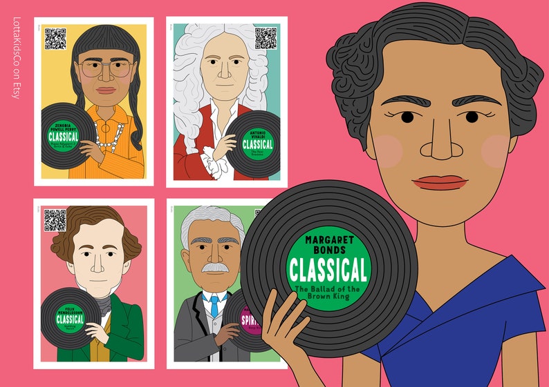 Famous Composers Printable Posters 2 20 Classical & Black Music ...