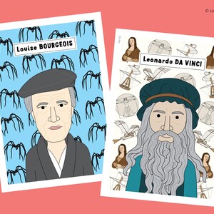 Famous Artist Pattern Posters 4 (10 Artists Da Vinci, Rothko, Murakami ...