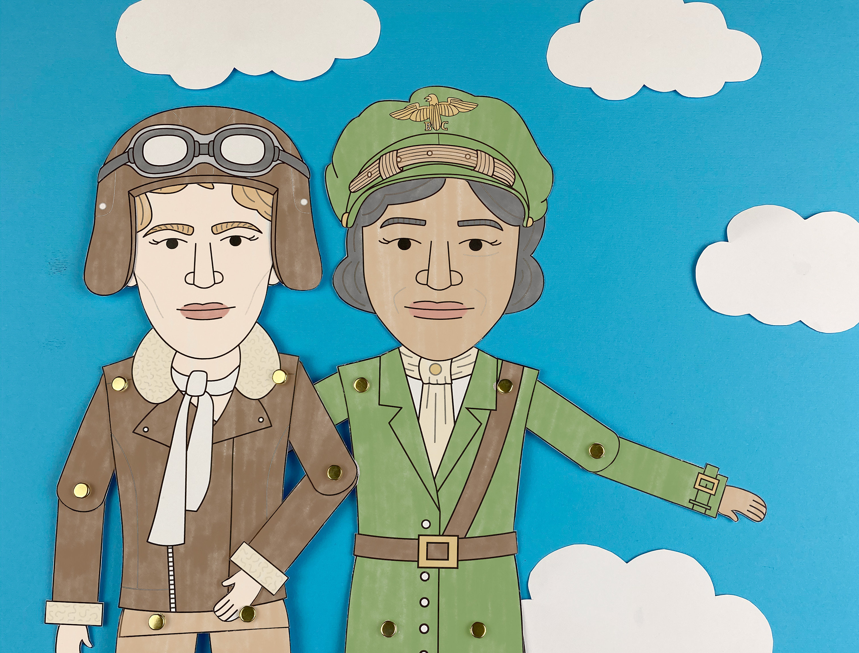 Women in History Paper Dolls 1 Women's History Month Coloring Activity ...