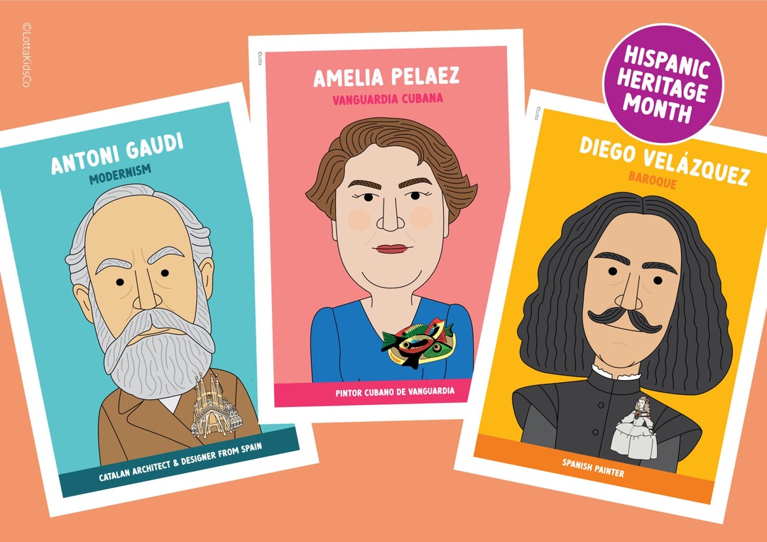 Famous Artist Classroom Posters #5 (20 Artists Hispanic Heritage) Art ...