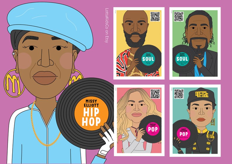Famous Songwriters Printable Posters 2 (30 Black Songwriters) Music ...