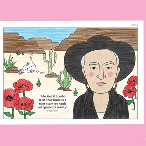 Famous Artist Coloring Pages #3 (o'keeffe, Munch, Degas, Haring ...