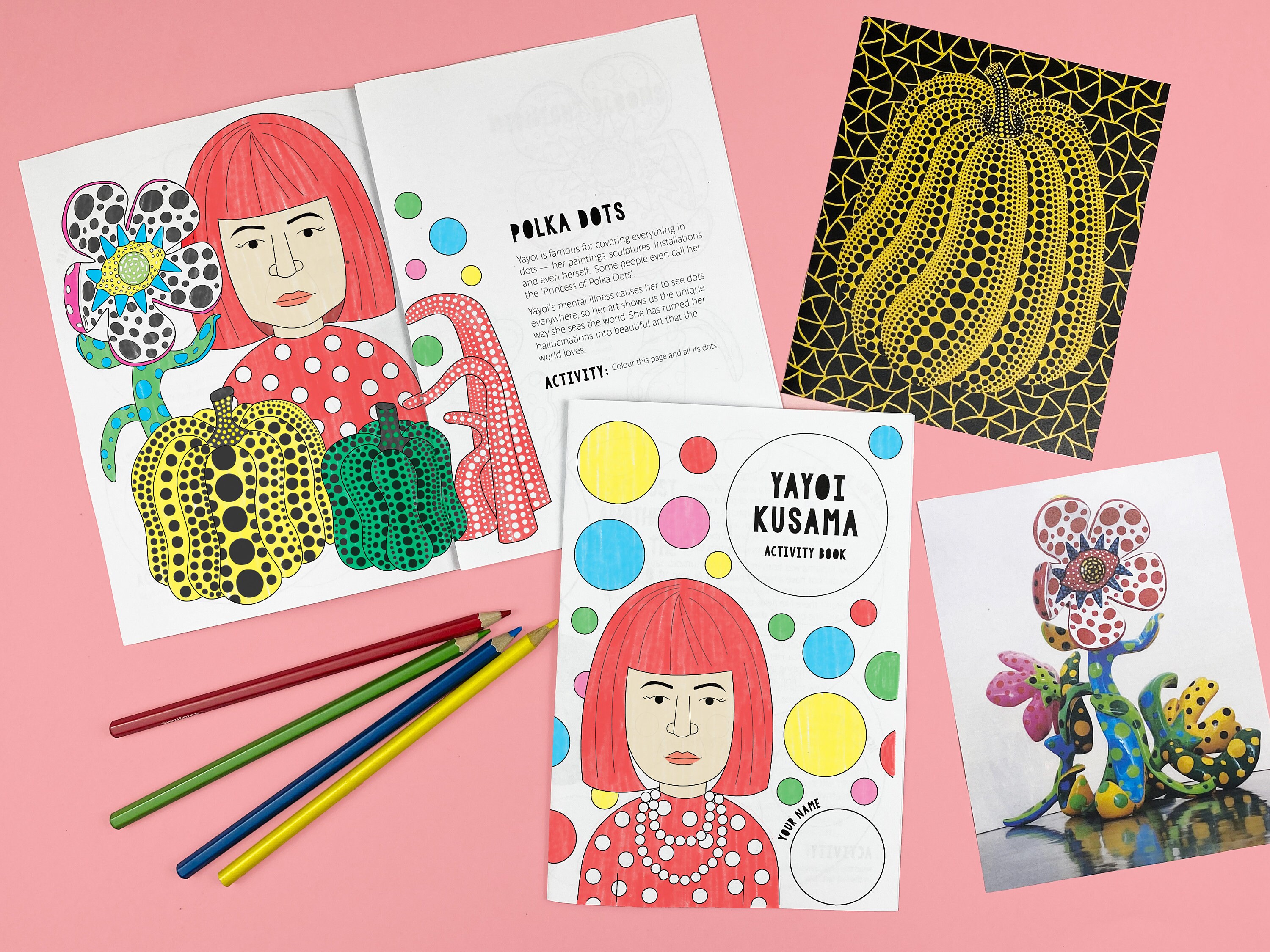 Printable Yayoi Kusama Activity Book bio Drawing Activities - Etsy UK