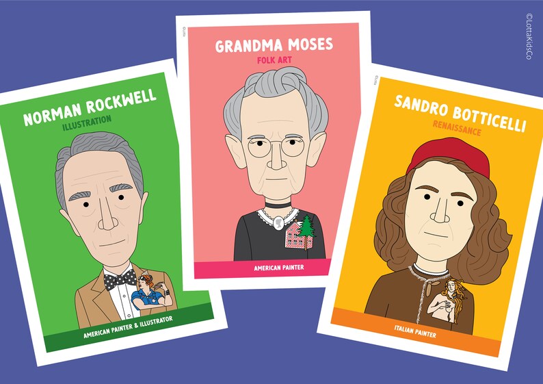 Famous Artist Classroom Posters #4 (20 Artists) Art Classroom Decor - Etsy