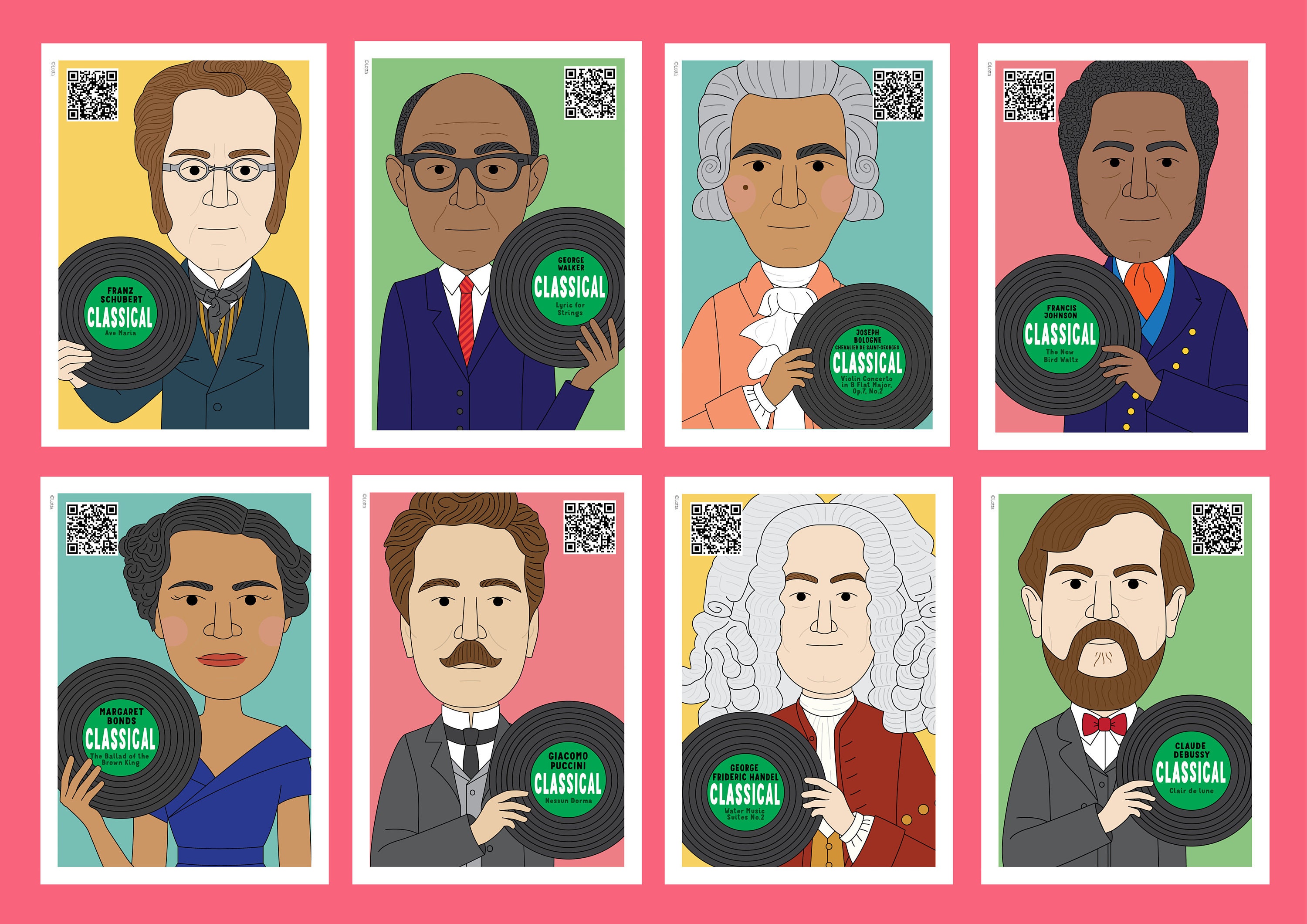 Famous Composers Printable Posters 2 20 Classical & Black Music ...