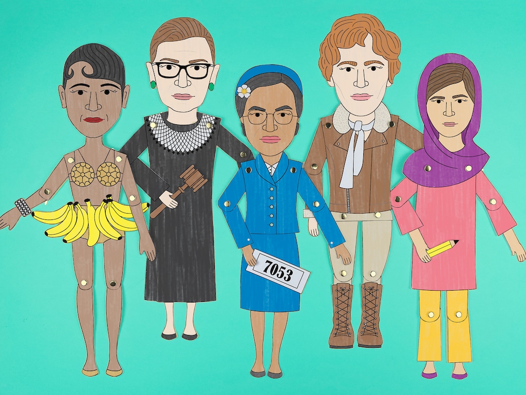 Women in History Paper Dolls #1 | Women's History Month Coloring ...