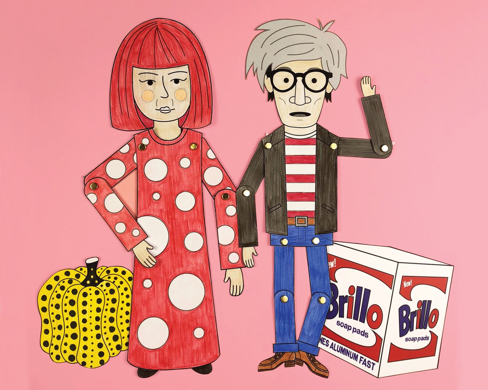 Famous Artist Paper Dolls van Gogh Picasso Warhol Frida - Etsy