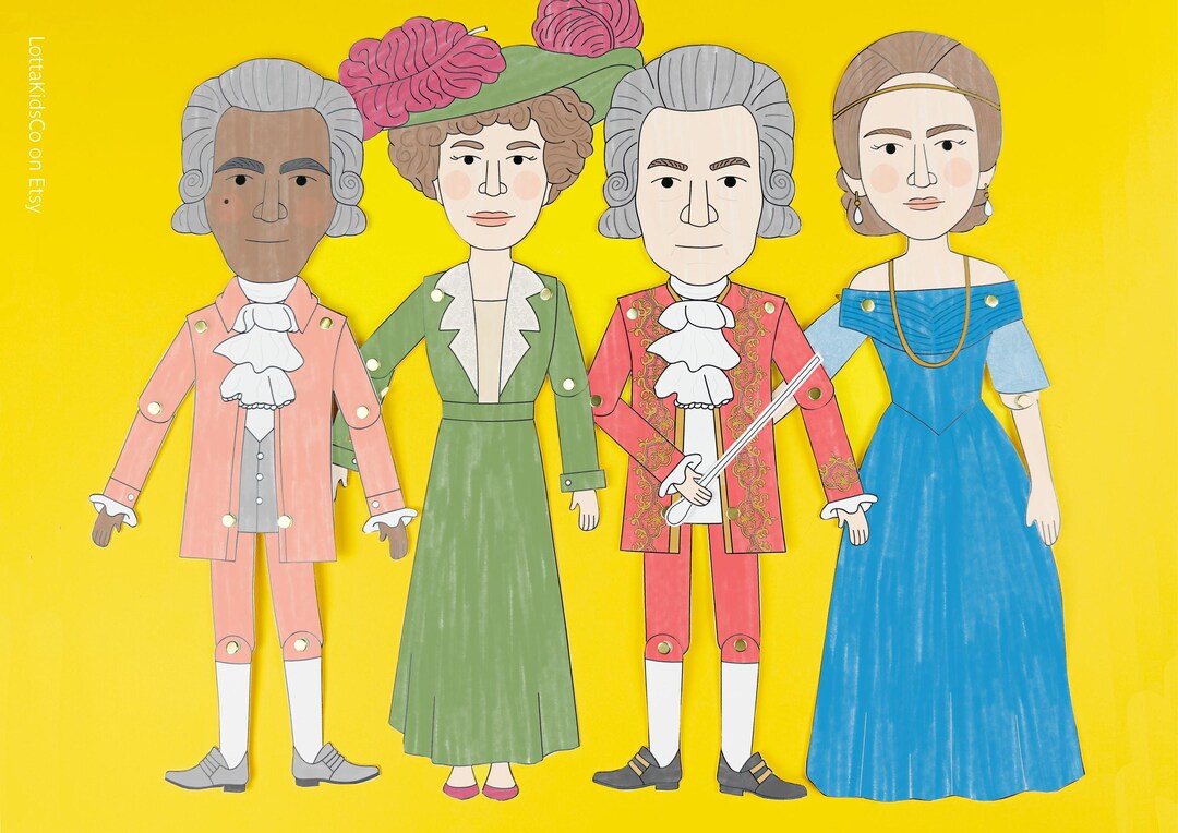 Famous Classical Composers Paper Dolls #1 (music Teacher | Music ...