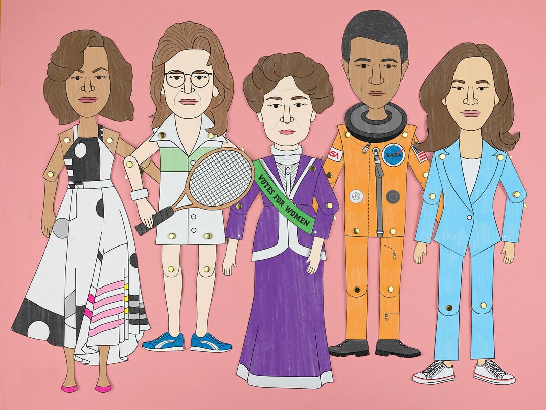 Women in History Paper Dolls #3 | Women's History Month Coloring ...