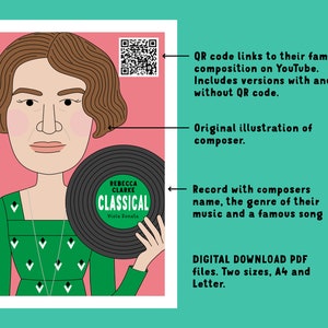 Famous Composers Printable Posters 3 (20 Female Composers, Classical ...