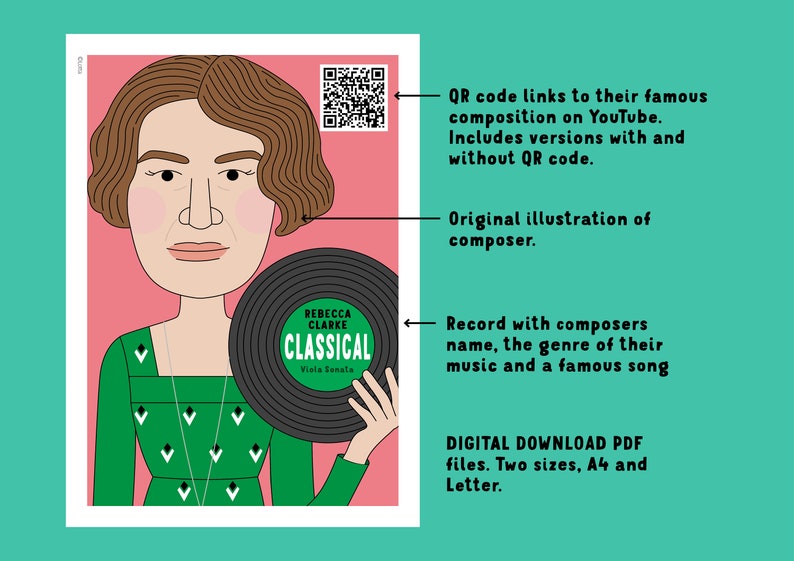 Famous Composers Printable Posters 3 20 Female Composers, Classical ...