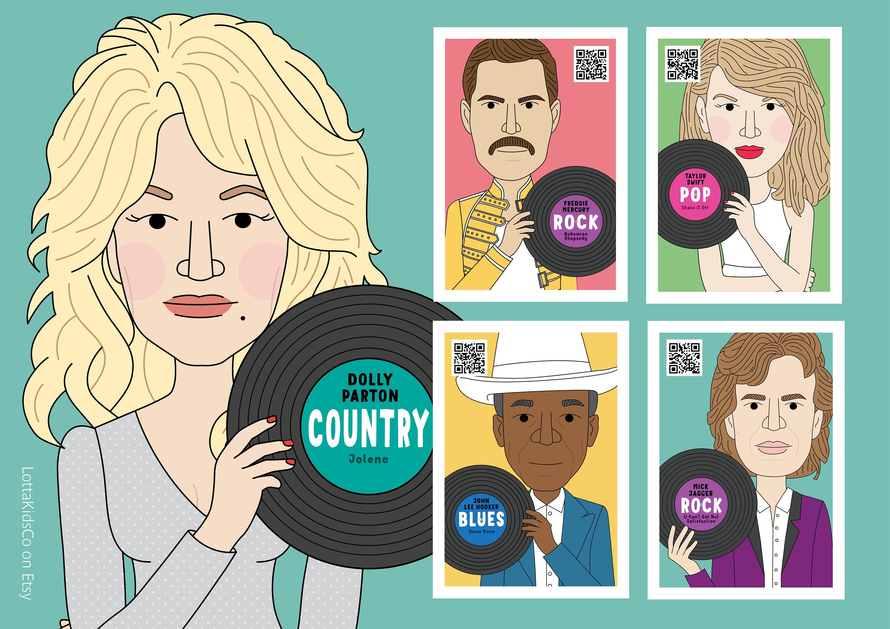 Famous Songwriters Printable Posters 20 Songwriters Parton - Etsy