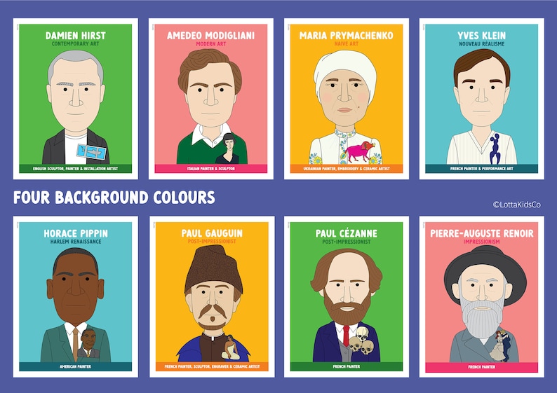 Famous Artist Classroom Posters #4 (20 Artists) Art Classroom Decor - Etsy