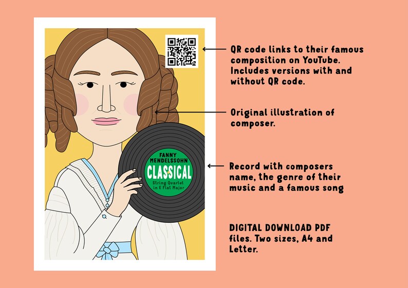 Famous Composers Printable Posters 20 Composers Bach Brahms - Etsy