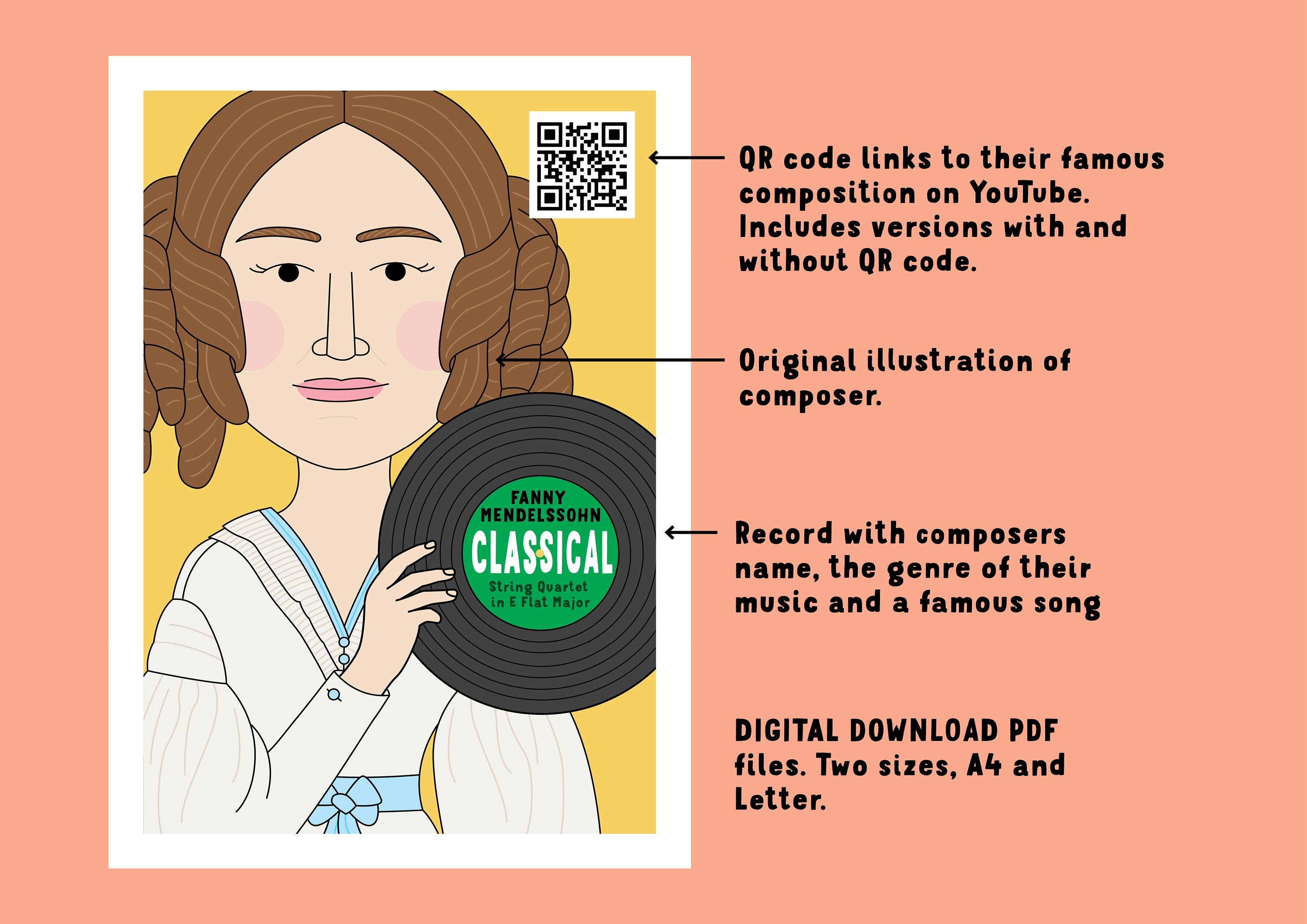 Famous Composers Printable Posters 20 Composers Bach Brahms - Etsy