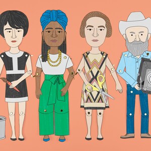 Famous Artist Paper Dolls (david Hockney, Ai Weiwei, Henri Rousseau ...