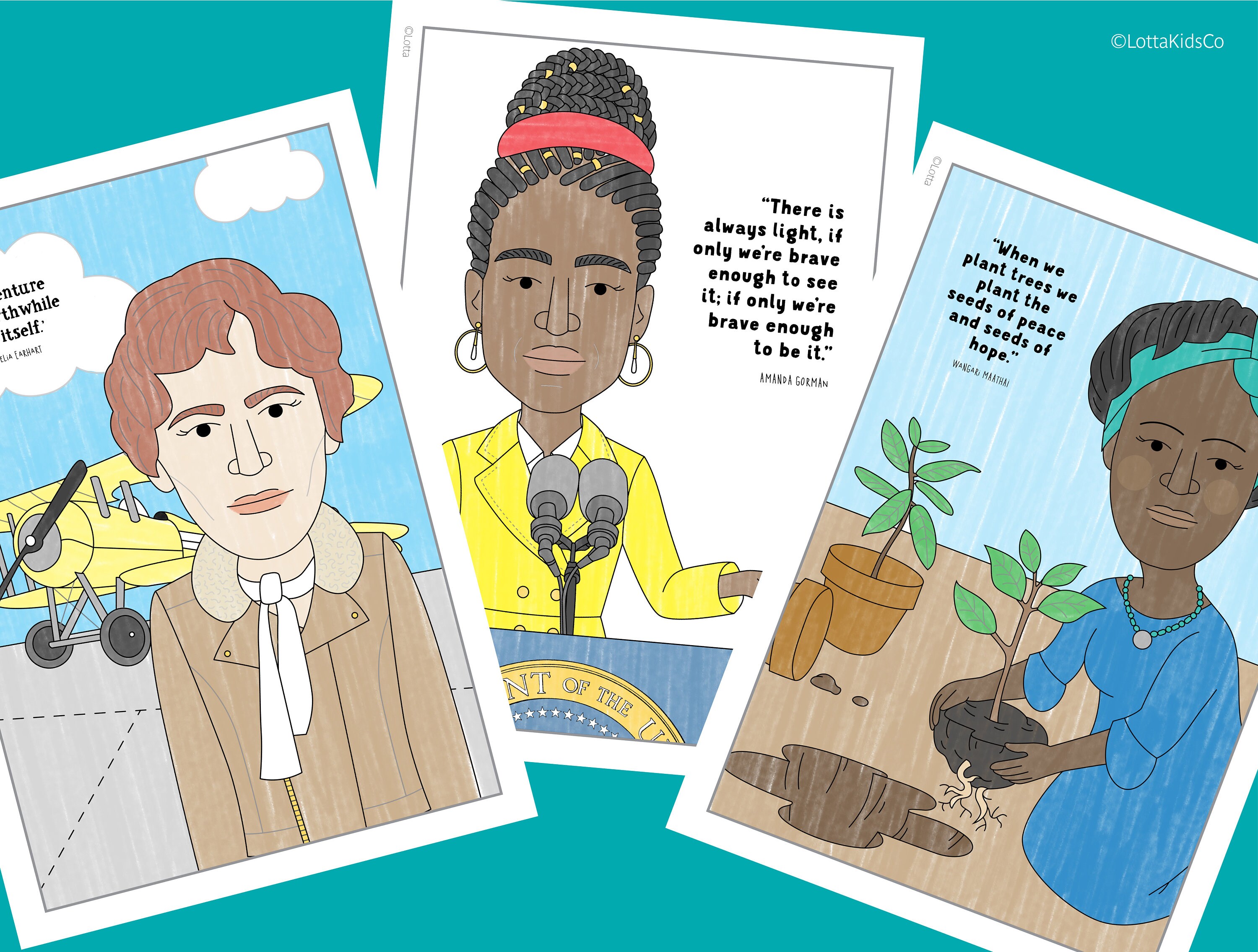 Women's History Coloring Pages Women's History Month Coloring Pages ...