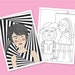 Famous Artist Coloring Pages #3 (o'keeffe, Munch, Degas, Haring ...